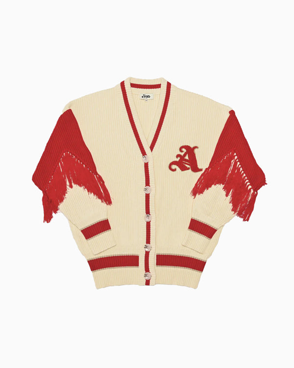 Varsity Cardigan Red – Aseye Studio