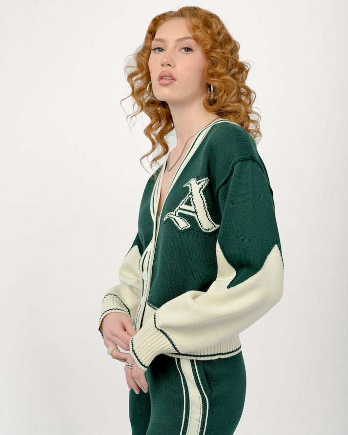 Byrd Classic Knit Cardigan Forest Green – Aseye Studio
